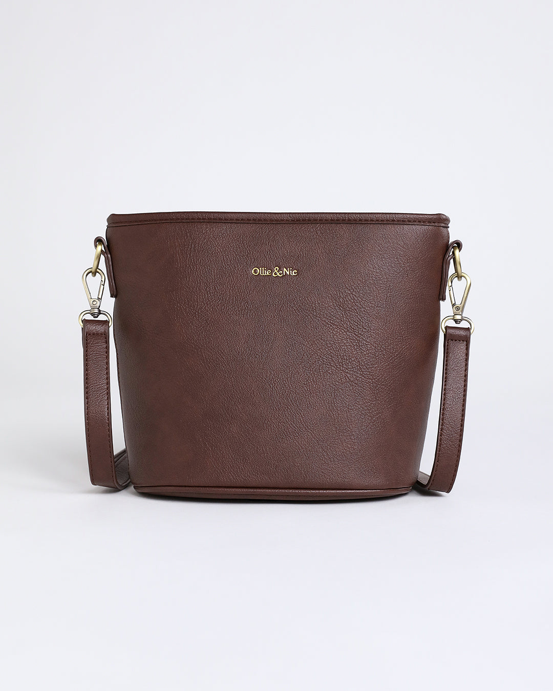 Bella Women's Mini Bucket Bag - Chocolate – Ollie & Nic