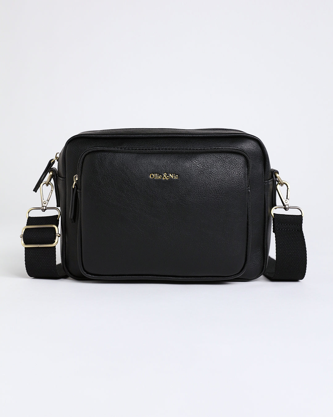 Bertie Women's Maxi Crossbody Camera Bag - Black – Ollie & Nic