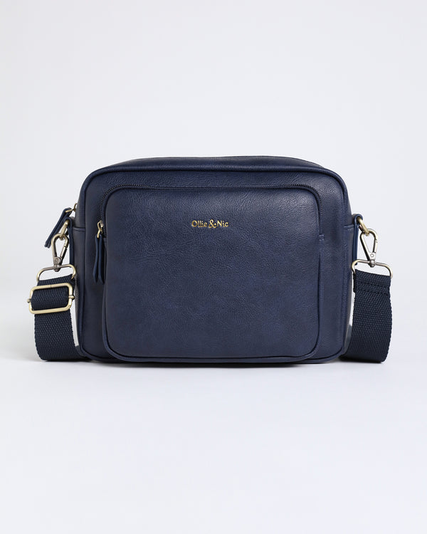 Bertie Women's Maxi Crossbody Camera Bag - Navy – Ollie & Nic