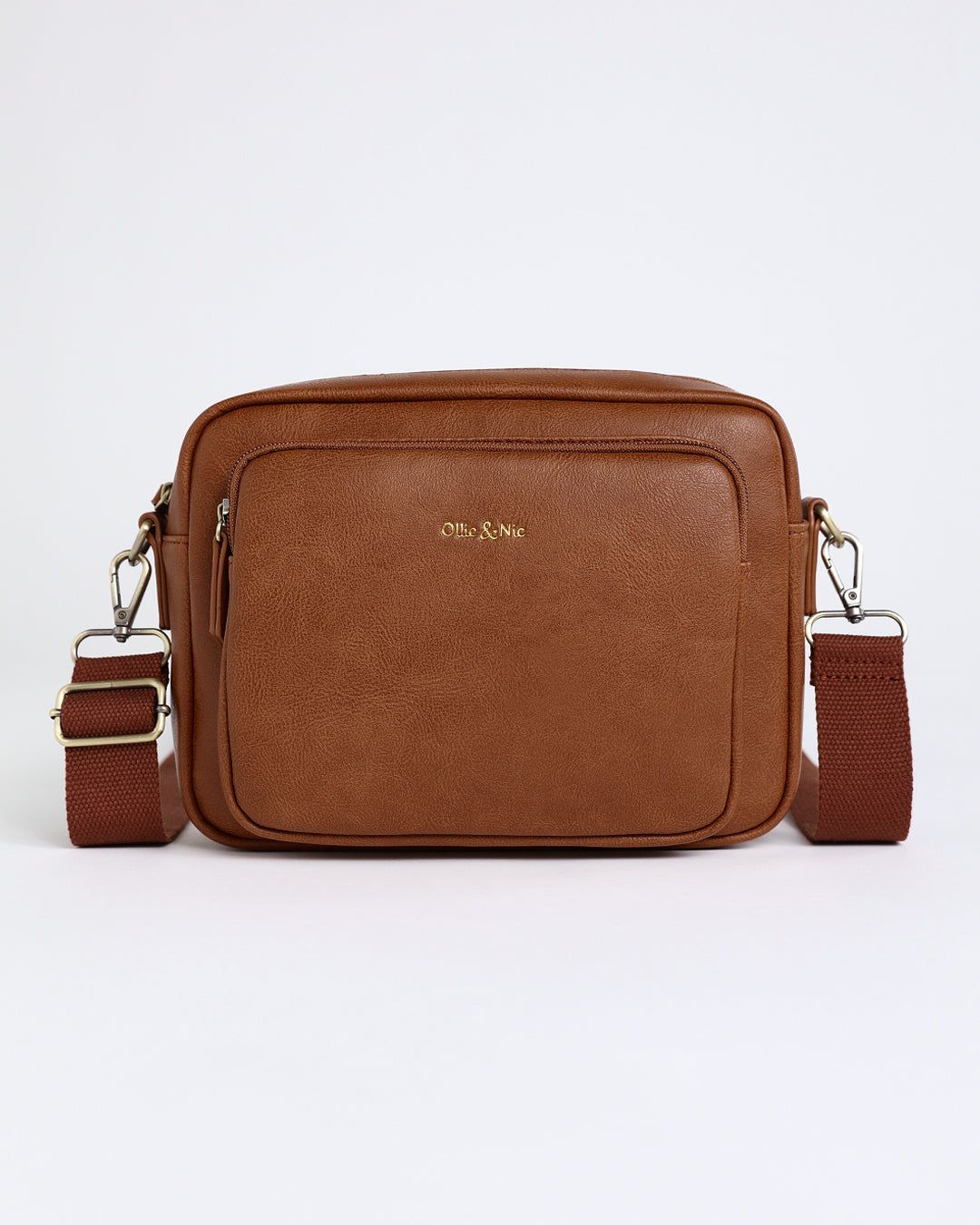 Bertie Women's Maxi Crossbody Camera Bag - Tan – Ollie & Nic